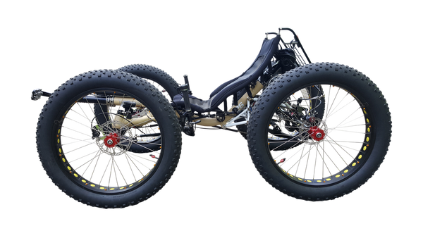 4WD Electric Off-road Fat Tire Recumbent Quad F426E– TrikExplor