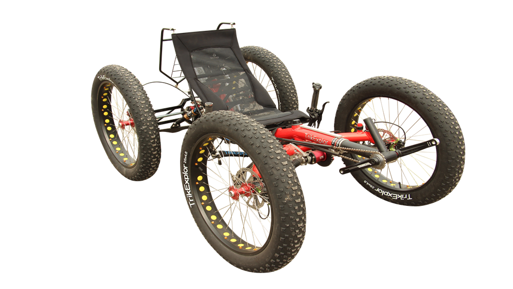 4WD Electric Off-road Fat Tire Recumbent Quad F426E– TrikExplor