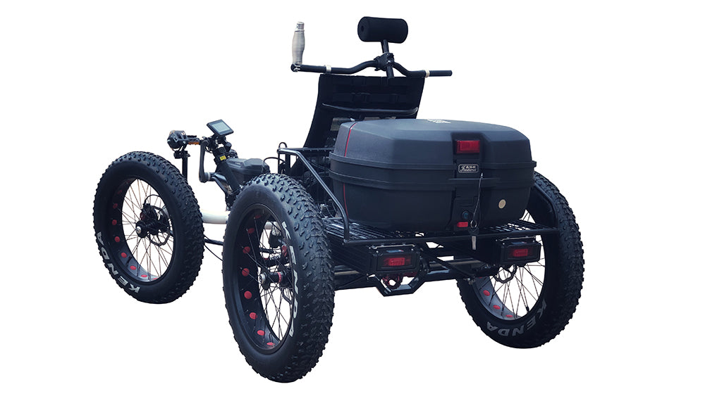 TrikExplor Electric Fat Tire Recumbent Quad-F420E